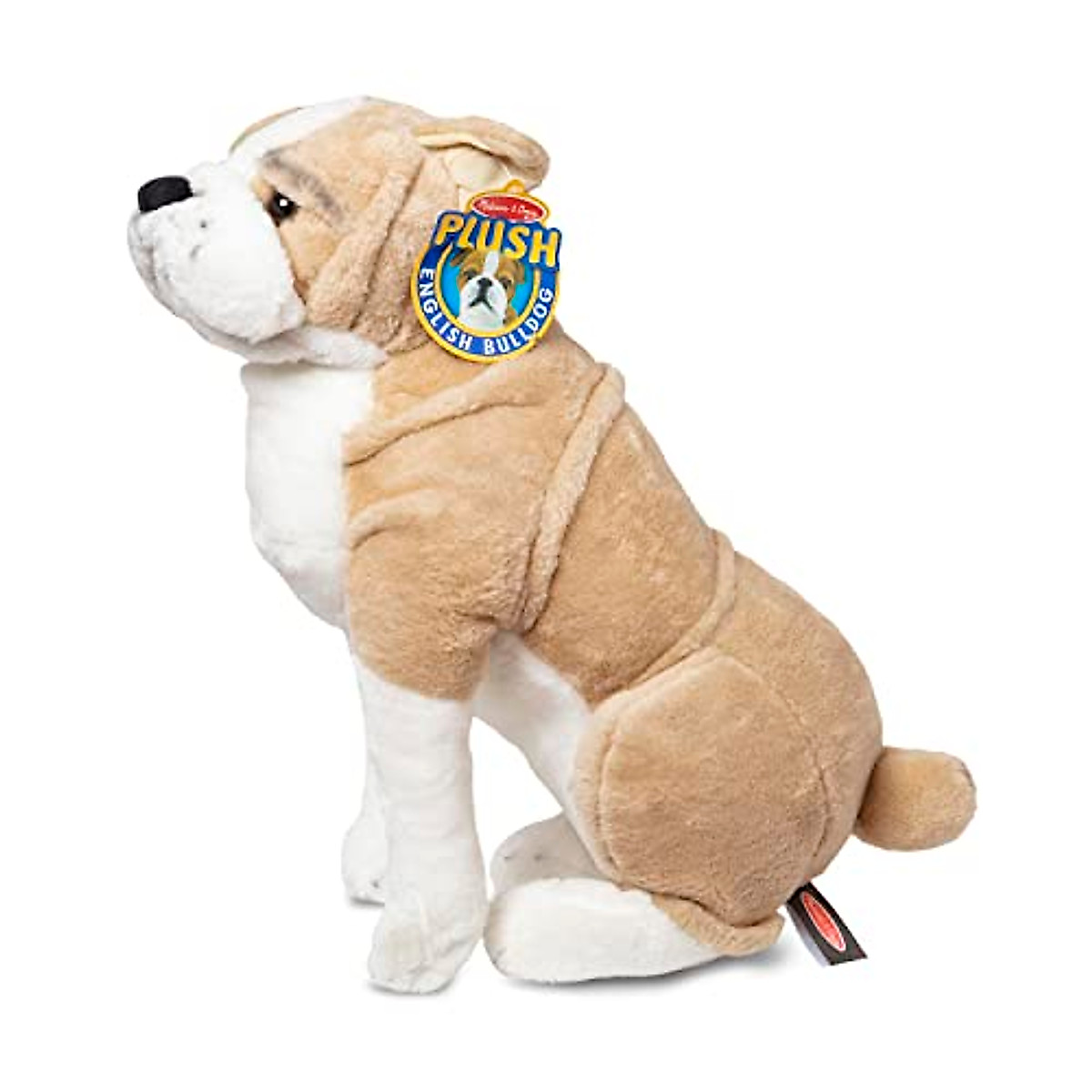 Melissa & Doug Giant English Bulldog - Lifelike Stuffed Animal (nearly 2 feet tall)