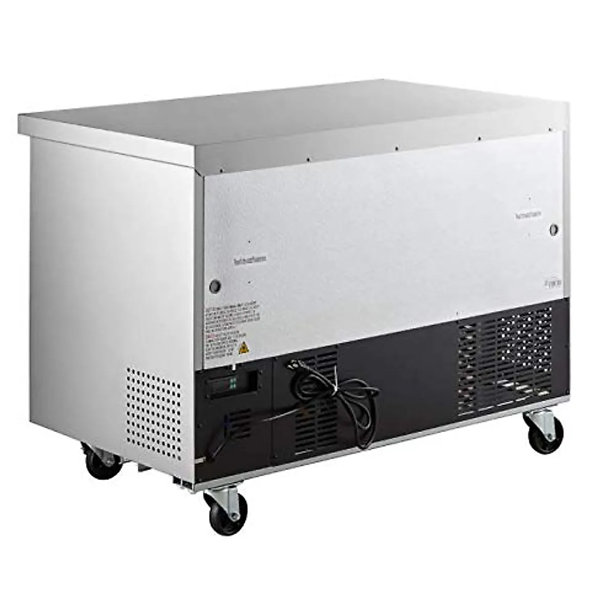 Commercial Grade Under Counter Freezer | Stainless Steel | 2 Doors | Heavy Duty Casters | Digital Temperature Controller | Automatic Defrost | 47.25” x 29.5” x 34” | R-290 Natural Refrigerant