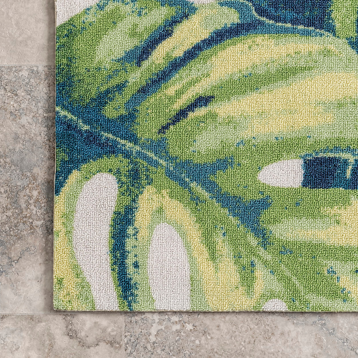 nuLOOM Lisa Floral Indoor/Outdoor Area Rug, 6' x 9', Multi Color, Rectangular, 0.25" Thick