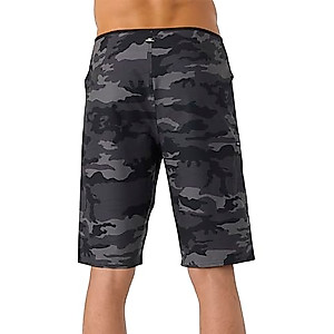 O'NEILL Men's GI Jack 21 Inch Boardshorts - Quick Dry Swim Trunks for Men with Stretch Fabric and Pockets,Black Camo-42