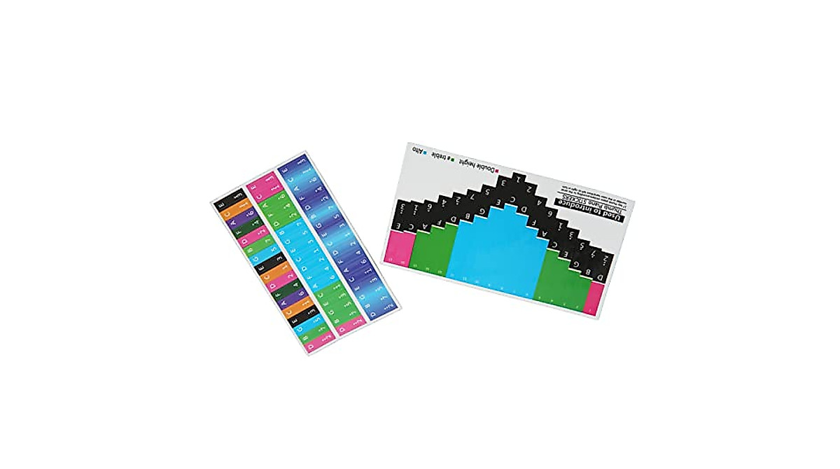 Colorful Kalimba Stickers for Easy Practice