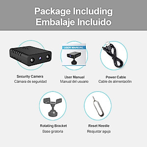 Rettru Spy Camera Hidden Camera WiFi Small Camera Mini Camera Spy Wireless Mini Spy Camera Nanny Cam Hidden Video Cam Secret Samera Spy Surveillance Camera Full HD