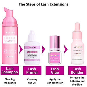 VEYES INC Lash Primer for Eyelash Extensions 15ml Professional Use Only Easy to Removes Proteins and Oils Increase Adhesive Bonding Power