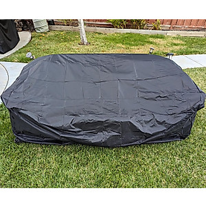 J&C 3 Seats Patio Loveseat Bench Cover Waterproof Dust-Proof Lounge Porch Sofa Protective Outdoor Furniture Set Covers for Garden Loveseat (green-74.6x26x35)