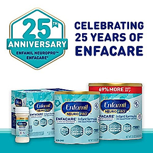 Enfamil NeuroPro EnfaCare High Cal Premature Baby Formula Milk-Based with Iron, Brain-Building DHA, Vitamins & Minerals for Immune Health, 13.6 Ounce (Pack of 6)