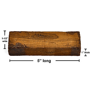 Bocote Wood Knife Handle Block (Each Piece is Unique) 5" x 1-1/2" x 1"