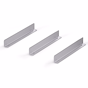 AA Products P-SH-Divider-A Shelf Divider Shelf Accessories Designed for 13" Depth Van Shelving Storage, Set of 3 - Grey