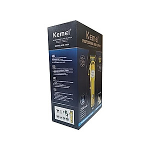 Kemei Hair Clippers for Men Professional, Hair Trimmers Grooming Kit Clippers with 5H Running Time LCD Display Rechargeable Hair Trimmer Beard Trimmer Haircut Set for Home Use & Barbers, Gold