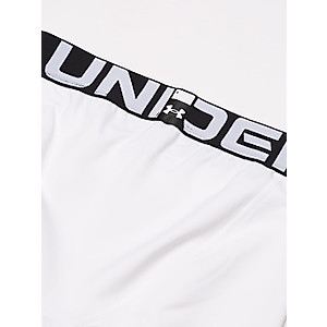 Under Armour Boys ColdGear Armour Baselayer Leggings, White (100)/Black, Medium