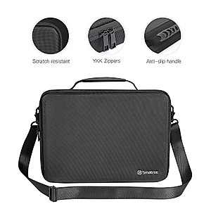 Smatree 13-14inch Hard Shoulder Bag for MacBook Pro 2024 M4/2023/2021 A2918/A2992,MacBook Air 2024/2022 A3313/A2681,iPad Pro M4 2024,ASUS Chromebook Flip,Microsoft Surface,Samsung,Carring Bag(Black)