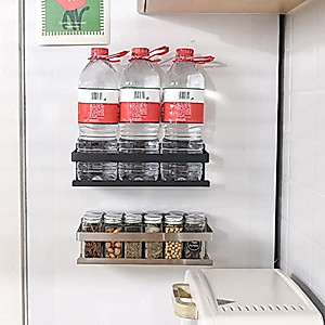 Yoniccal Spice Rack for Rrefrigerator Self Adhesive Spice Shelf Kitchen Home Organization and Storage