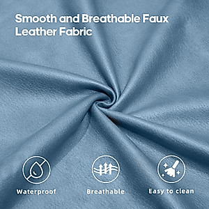 LLappuil Modular Sectional Sofa, Convertible U Shaped Sectional Couch with Storage, Modular Sectionals for Living Room, Faux Leather Fabric Waterproof Sofa, 6 Seat, Navy Blue