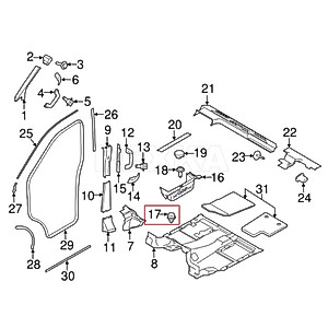 Rexka 20pcs Door Trim Panel Clip Fastener Retainer for Land Rover LR013135, Body Side Molding Clip for Ford W714231-S300