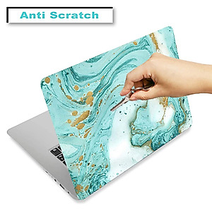 ArtSo Laptop Skin Sticker Decal 12" 13" 13.3" 14" 15" 15.4" 15.6 inch Laptop Universal Netbook PC Notebook Vinyl Reusable Skin Sticker Cover Art Decal Case Protector Personalized, Teal Turqoise Marble