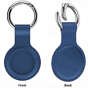 Apple AirTag Silicone Case, Protective Cover with Keychain Hook, Safety and Anti-Lost, Key Tracker Shockproof Protector Skin Cover