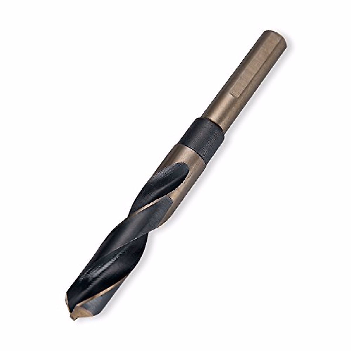 EFFICERE 8-Piece Premium 1/2” Reduced Shank Silver and Deming Large Drill Bit Set in Aluminum Carry Case, M2 High Speed Steel, 135-Degree Split Point | SAE Inch Size 9/16” - 1” by 1/16th Increment