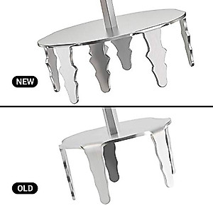 Onlyfire 4 Inch Stainless Steel Pork Puller Used with Standard Hand Drill for Beef, Chicken, Potato Masher and Tamale Meat