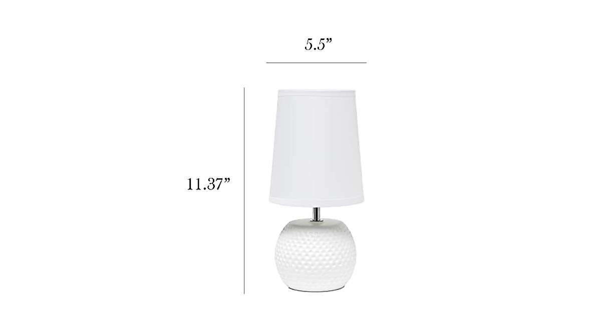 Stylish Mini Ceramic Bedside Lamp - Simple Designs