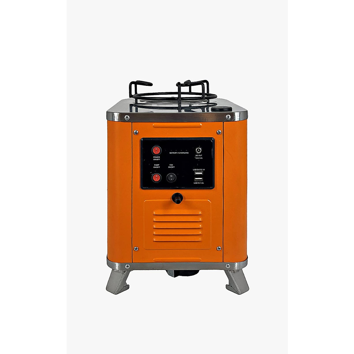 Drifters Portable Thermo-Electric Camp Stove for Wood, Pellet, Charcoal Cooking with Built-In Electricity Generator, 6000 mAH Battery and USB Plugs