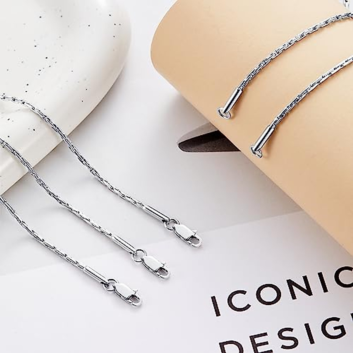 TRUSUPER Style Titanium Stainless Steel Mens Womens Italy Final Fantasy Chain Necklaces 2mm Unisex