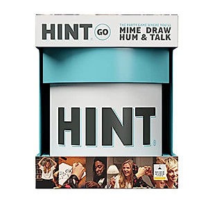 Bezzerwizzer HINT Go Party Game (US Edition) Portable Fun with Hilarious Word-Guessing Challenges! Great for Family Game Night, Ages 14+, 4-8 Players, 45 Minute Playtime, Made