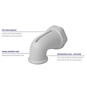 Ubbi Baby Bathtub Spout Guard Cover Faucet Safety Cover for Baby or Toddler Gray