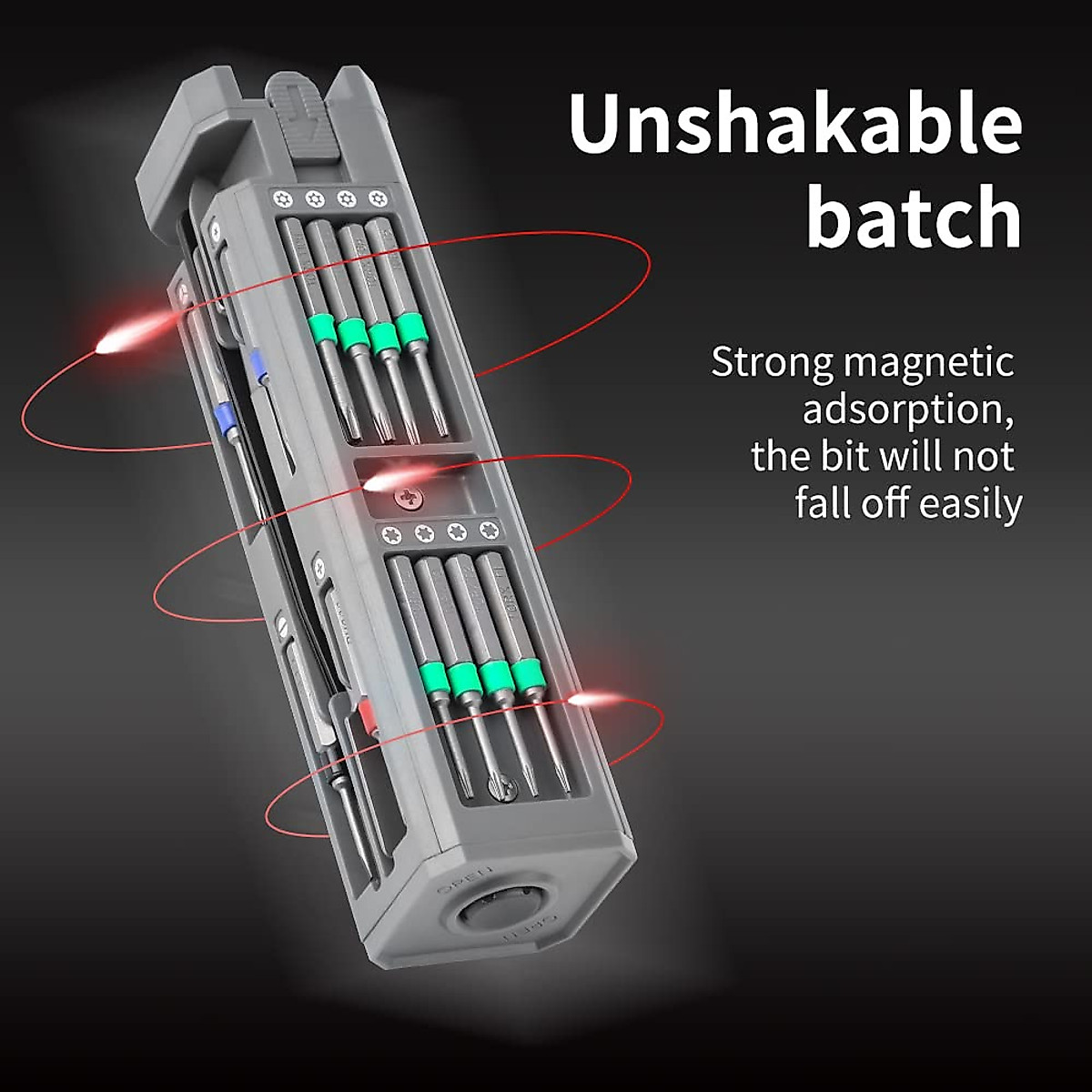 31 in 1 Precision Screwdriver Set, VOXIV Magnetic Manual Screwdriver Tool Set with 30pcs Phillips Head & Flathead, Mini Screwdriver Set for Electronics, iPhone, PC, Jewelers, Watch, Eyeglass Repairing