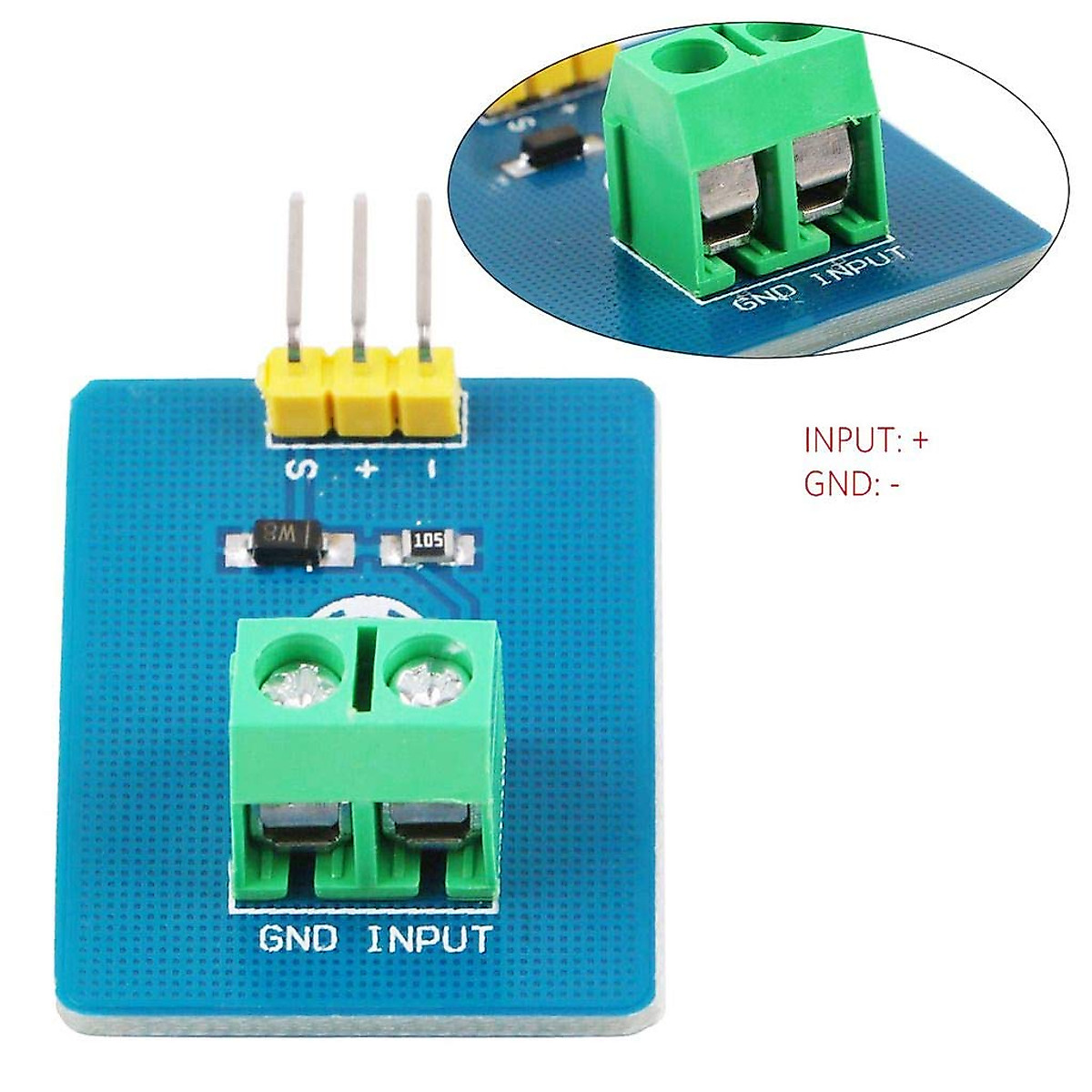 DAOKI 5PACK piezoelectric Ceramic Vibration Sensor piezo 3.3V/5V Module Analog Controller Electronic Components Supplies Sensor for Arduino with Dupont Cable