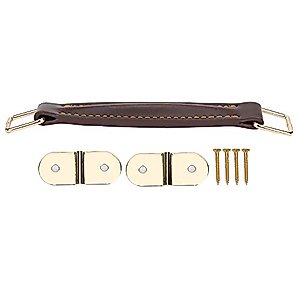 Vintage Style Guitar Amplifier Handle PU Leather Speaker Handle for Guitar Speaker(Brown)
