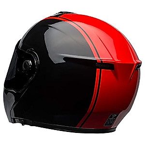 BELL SRT Modular Helmet (Ribbon Gloss Black/Red - Medium)