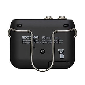 Zoom F2 Lavalier Body-Pack Compact Recorder, 32-Bit Float Recording, No Clipping, Audio for Video, Records to SD, and Battery Powered with Included Lavalier Microphone