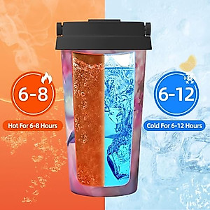 WANGZHAO Humming bird Print Double Wall Stainless Steel Vacuum Insulated Tumbler Cup Home Thermal Cup