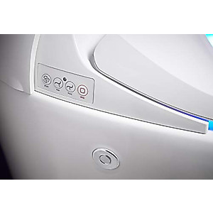 KOHLER 77780-0 Karing Smart Toilet with Auto Open & Close, One-Piece Elongated Intelligent Bidet Toilet with Heated Seat, 1.08 GPF, White