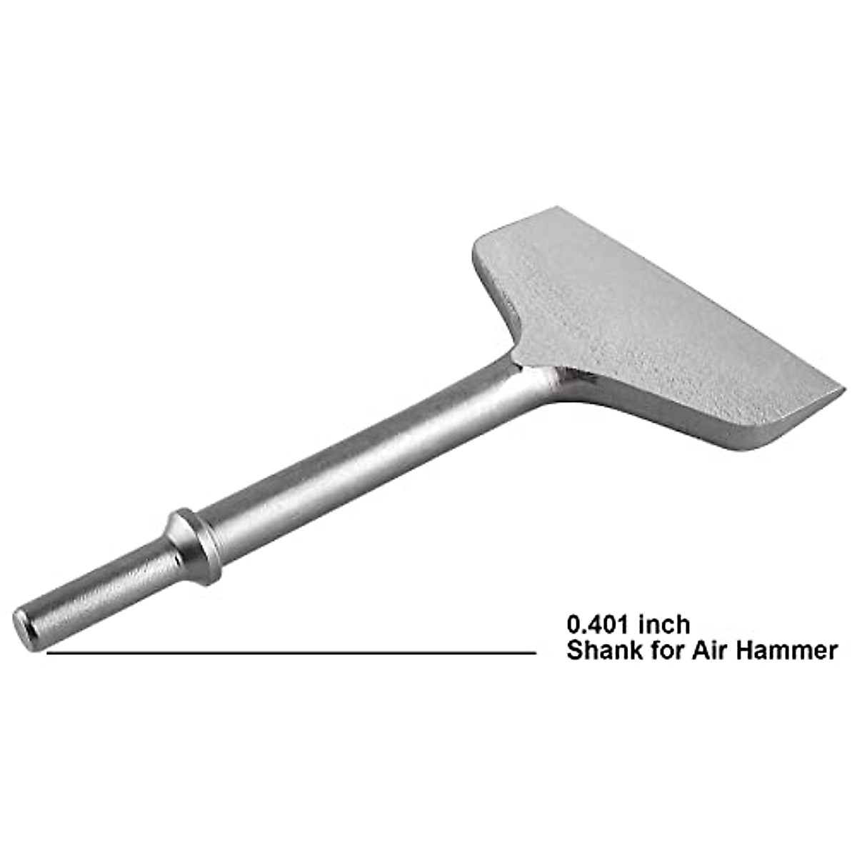 Firecore 4-inch Wide Air Chisel Bit, 0.401 Inch Shank Tile & Thinset Scaling Chisel Thinset Scraper Wall and Floor Scraper Tile Remover Work with Air Chisel Hammer (4" X 7.5")
