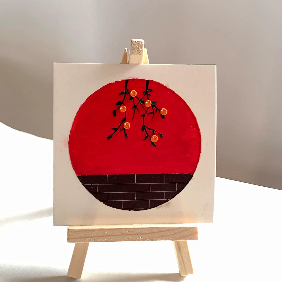 6 Pack 9 Inch Wood Easels, Easel Stand for Painting Canvases, Tripod, Kids Student Tabletop Easels for Painting, Art Craft Painting Easel Stand for Artist Adults Students