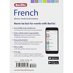 Berlitz Phrase Book & Dictionary French (Bilingual dictionary) (Berlitz Phrasebooks)
