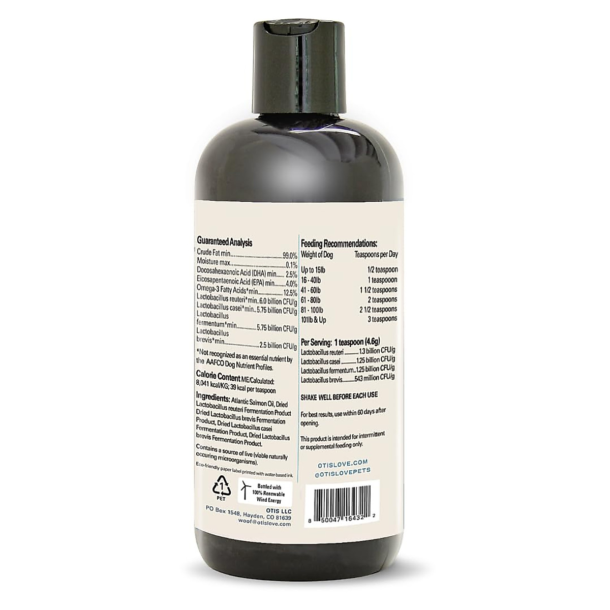 OTIS Digestive Health for Dogs | Ancestral and Heritage Probiotics - Intestinal Gut Health Support with DHA and EPA | Healthy Dog Supplements | 8 fl oz