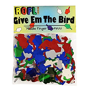 ROFLmart Middle Finger Party Confetti Decoration