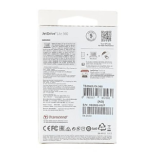 Transcend 256GB JetDrive Lite 360 Storage Expansion Card for 15-Inch MacBook Pro with Retina Display (TS256GJDL360),Black/silver