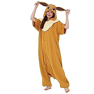 SAZAC Kigurumi - Pokemon - Eevee - Summer Onesie Jumpsuit Halloween Costume (X-Large)