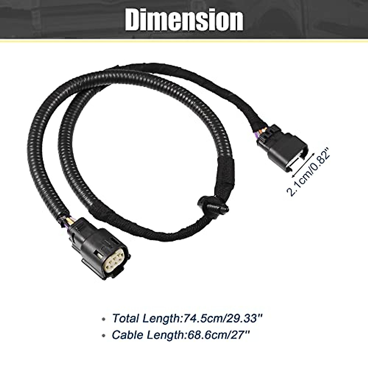 X AUTOHAUX Rear View Back Up Camera Wire Harness BL3Z14A411A for Ford F-150 2010 2011 2012 2013 2014 BL3Z-14A411-A