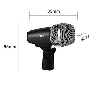 Wired Microphone Kit for Drum and Other Musical Instruments (Small Drum Mic)