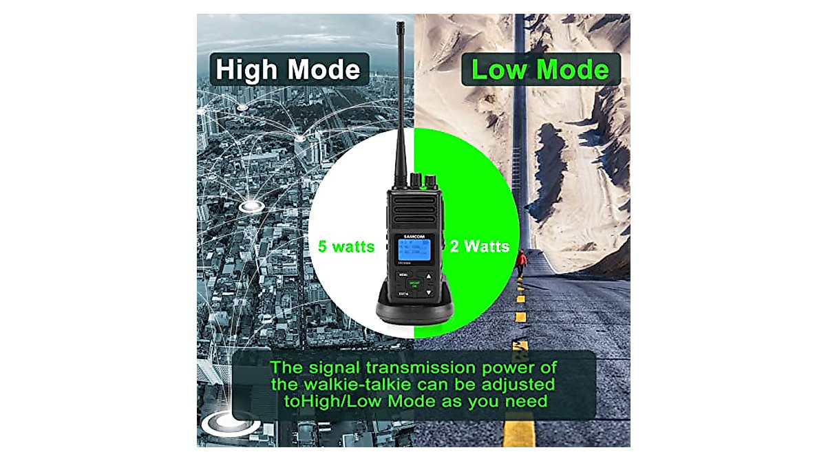 SAMCOM FPCN30A Two Way Radios Long Range 5W Walkie Talkies for Adults