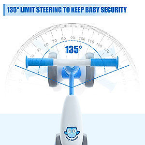 Peradix Baby Balance Bikes Adjustable Bicycle | Riding Toys for 10 Months Old Toddlers Children Boys Girls | No Pedal Silent Wheels Bicycle | Best First Birthday Gift