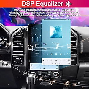 Qualcomm Android 11 Car Radio for Ford F150 F-150 2015-2021 Lobo Wolf Stereo Replacement Head Unit 14.4 Inch IPS Tesla Style Carplay Android Auto Navigation Multimedia Play SYNC3 AUTO AC