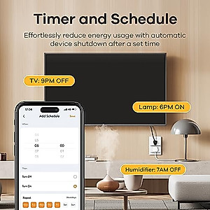Linkind Matter Smart Plug, Work with Apple Home, Siri, Alexa, Google Home, SmartThings, Smart Outlet 15A/1800W Max, Smart Home Automation with Remote Control,Timer&Schedule, 2.4G Wi-Fi Only, 2 Pack