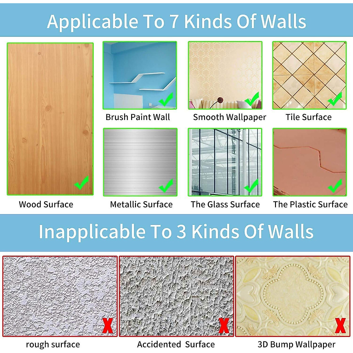 Large Family Tree Wall Decal, DIY Black Photo Frame Tree Wall Decor Sticker Mural Decal Art Décor for Living Room Home Decor (Black Tree)