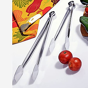 Stainless Steel Tongs 14 Inch Extra Long Kitchen Tongs, Metal Grill Tongs for Cooking, Grilling, Barbecue/BBQ, Buffet, Toaster