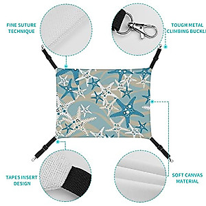 Starfish Pet Hammock Comfortable Adjustable Hanging Bed for Small Animals Dogs Cats Hamster