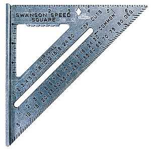 Swanson SW0125G 7" Speed Square Layout Tool & 25' Savage Gripline Tape Measure Kit